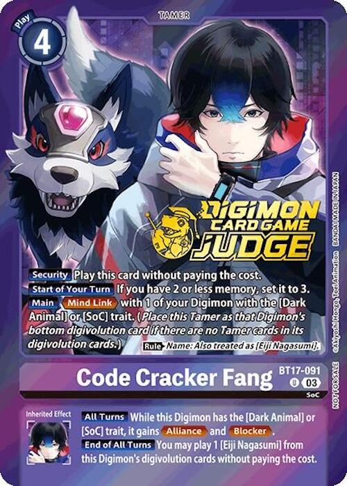 Code Cracker Fang [BT17-091] (Judge Pack 6) [Secret Crisis] — Darkhold Games